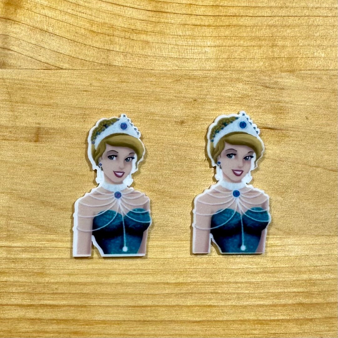 Princess Cinderella Set of 2 Planar Resin Flat Back Cabochon Cell Phone ...