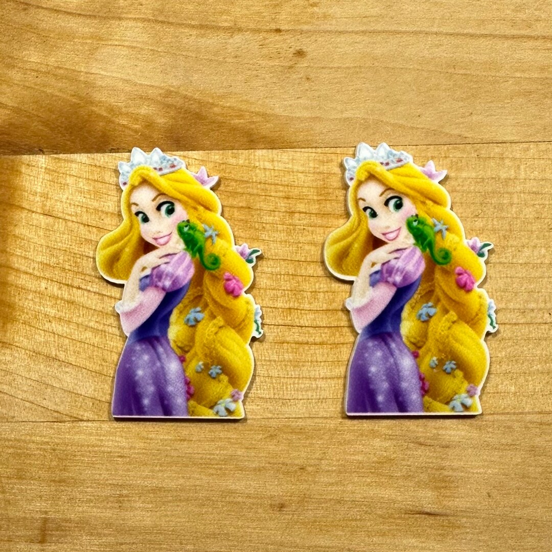 Princess Rapunzel - Set of 2 - Planar Resin Flat Back Cabochon - Cell ...