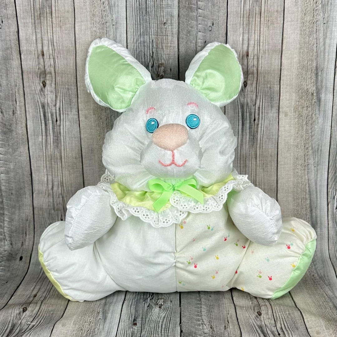 Puffalump Replica Bunny Rabbit - New Handmade Plush With Rattle ...