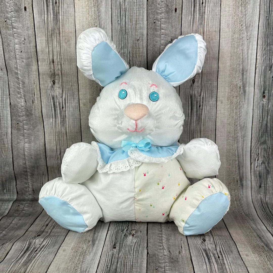 Puffalump Replica Bunny Rabbit - New Handmade Plush With Rattle ...