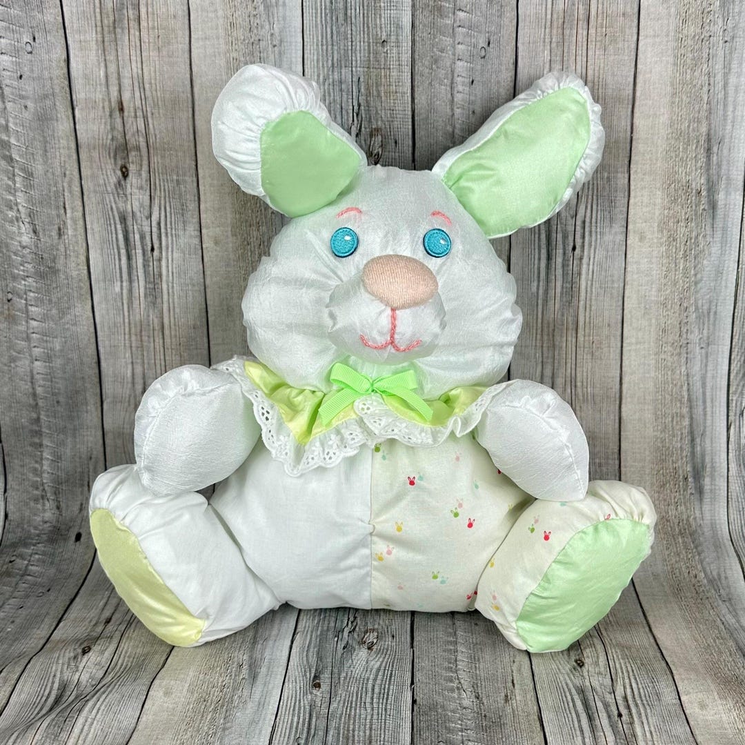 Puffalump Replica Bunny Rabbit New Handmade Plush With Rattle Polysilk ...