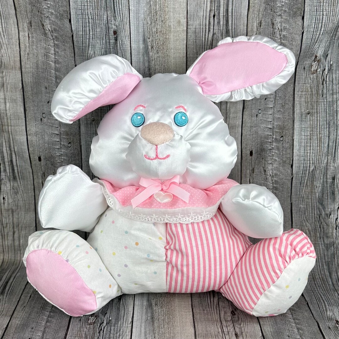 Puffalump Replica Bunny Rabbit - New Handmade With Rattle - Satin ...