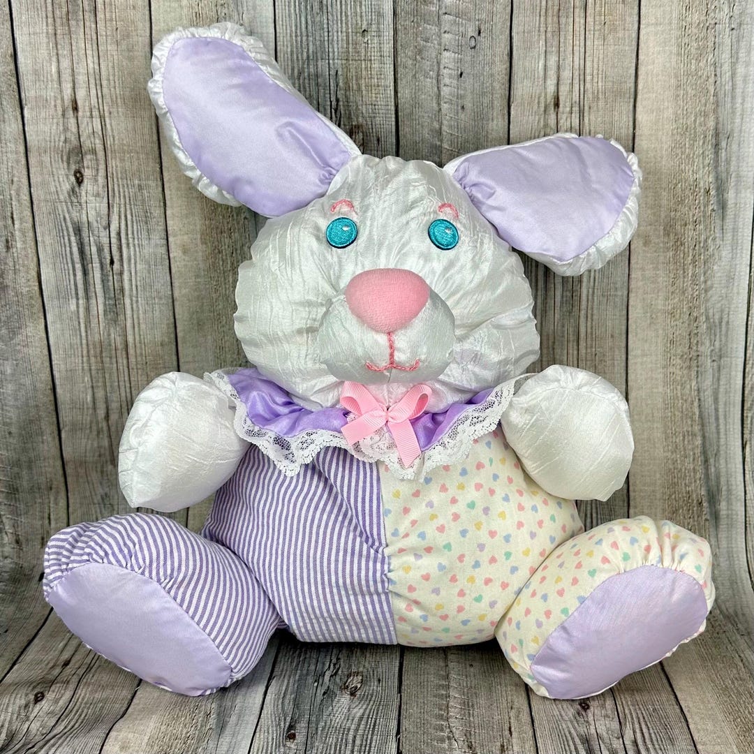 Puffalump Replica Bunny Rabbit - New Handmade Plush With Rattle ...