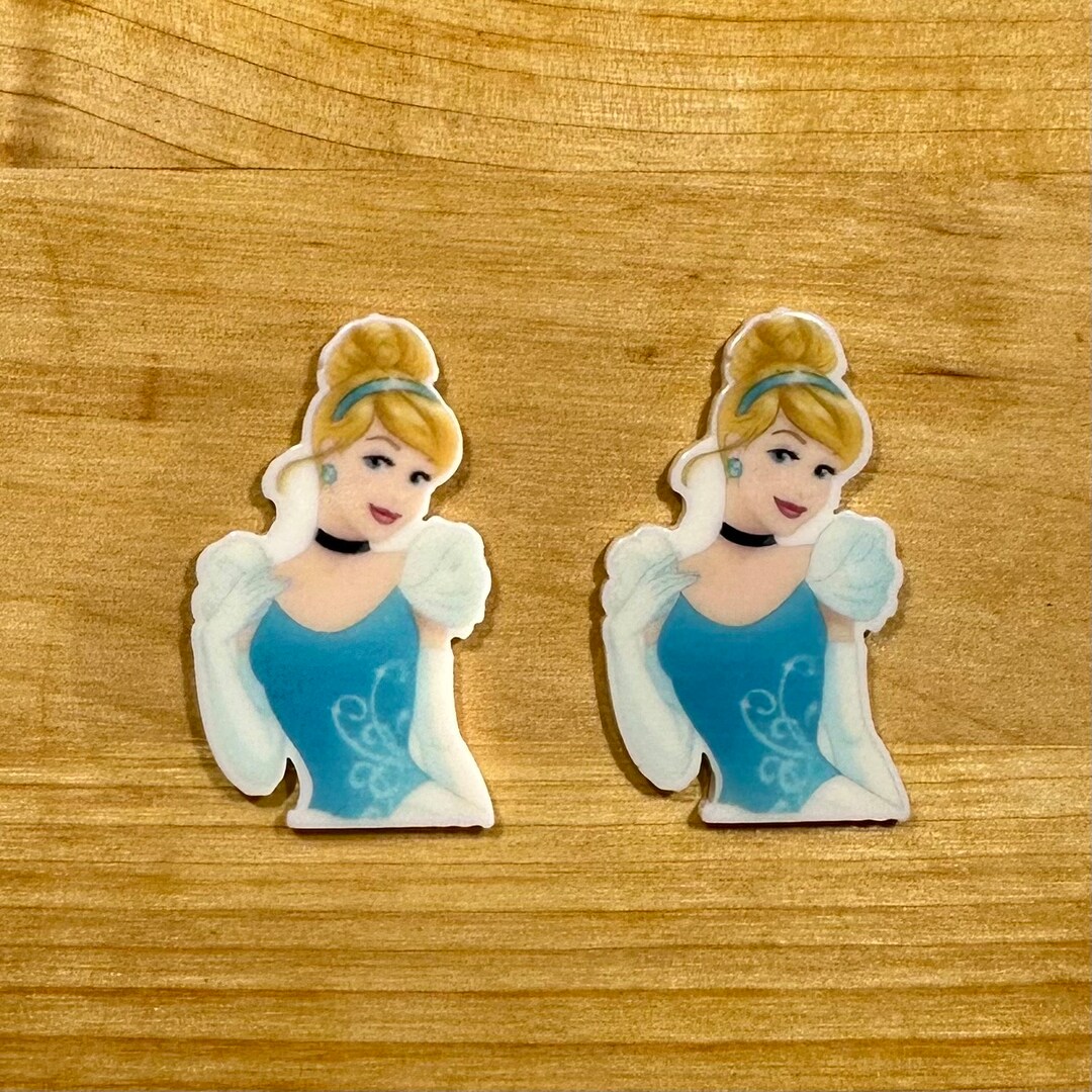 Princess Cinderella - Set of 2 - Planar Resin Flat Back Cabochon - Cell ...