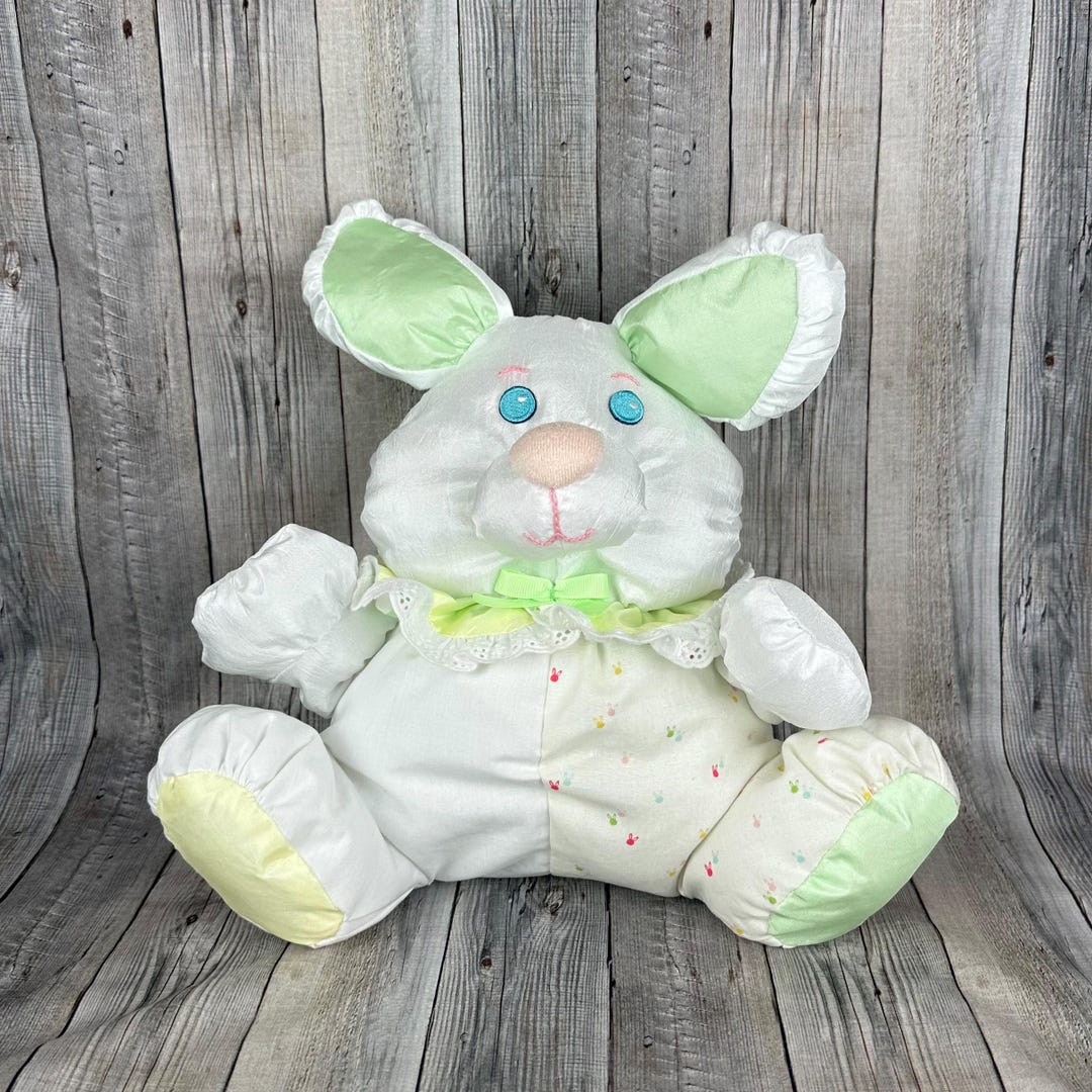 Puffalump Replica Bunny Rabbit - New Handmade Plush With Rattle ...