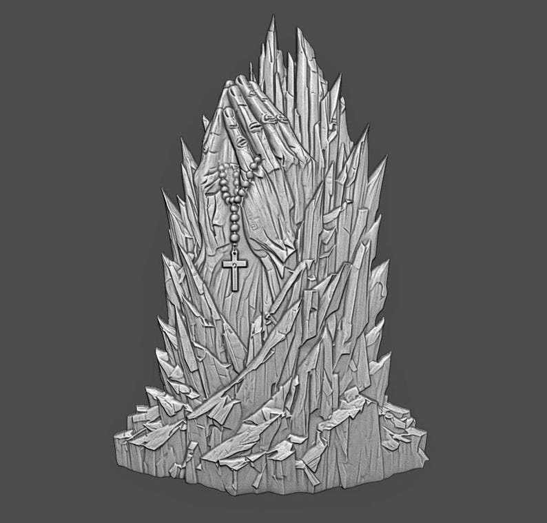Praying Hands 3D STL File - Ready for CNC & 3D Printing - Etsy Canada