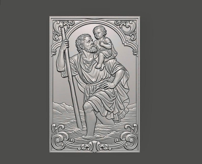 Sacred Master Collection III– 5 Catholic STL Relief Models for CNC - Etsy