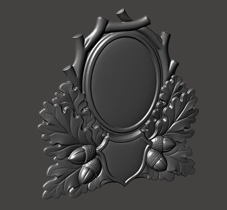 Hunting Trophy Shield STL File, CNC Router Wood Carving Ornament ...