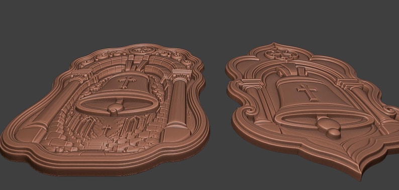 Christian Bell STL Model 3D Print CNC Wood Carving Relief Decor - Etsy UK