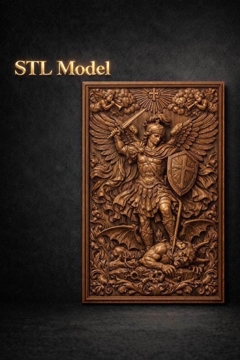 Sacred Master Collection I– 5 Catholic STL Relief Models for CNC - Etsy