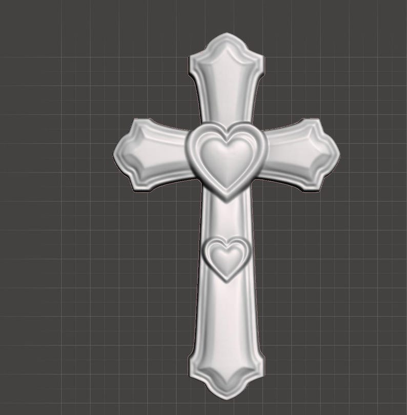 Cross – 3D Relief STL for CNC & 3D Printing - Etsy