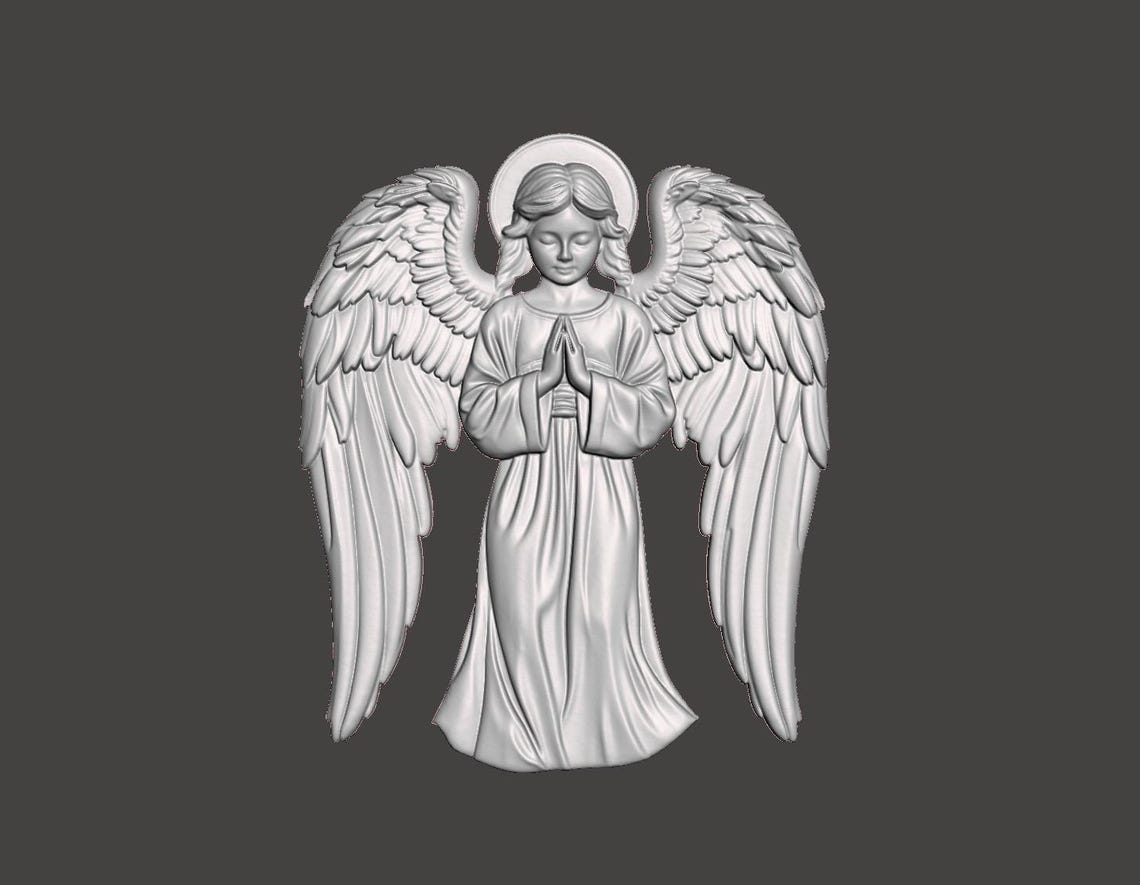 Angel STL 3D Model for CNC & 3D Printing - Etsy