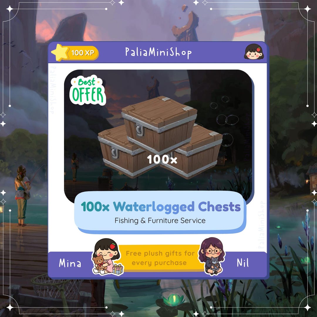 Palia - 100 Waterlogged Chests - Etsy