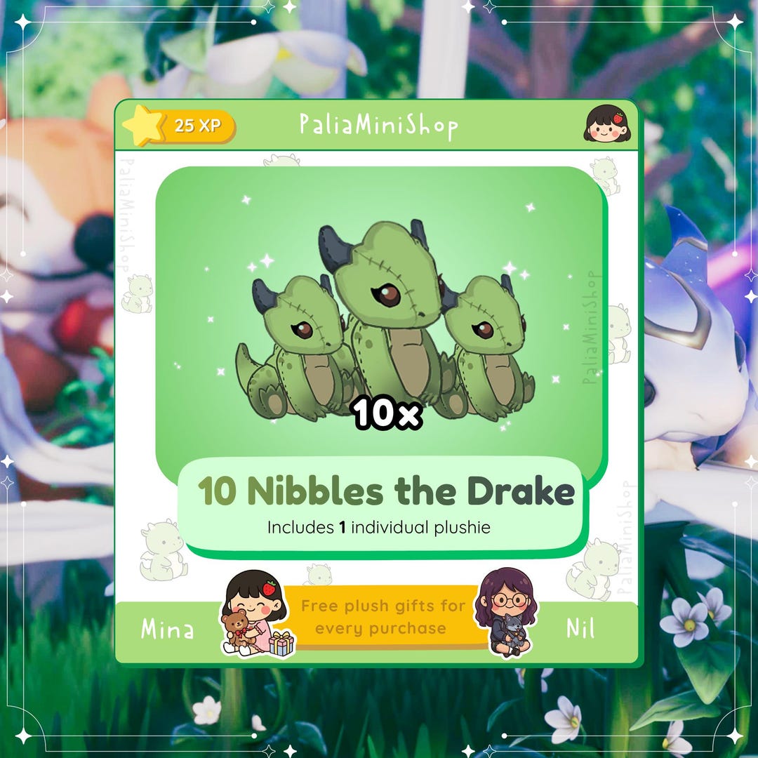 Palia - 10 Nibbles the Drake - Palia Plushies - Etsy