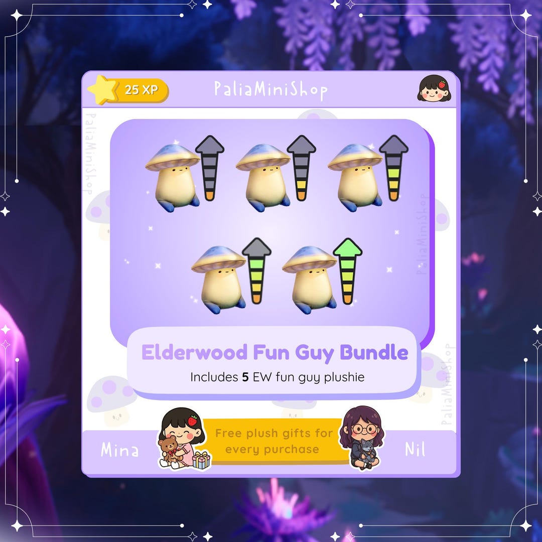 Palia - Elderwood Fun Guy Bundle - Giga,giant,bigger,big,small - Palia ...