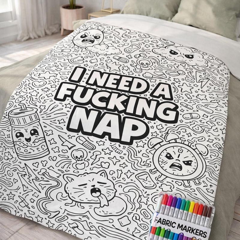 Colouring Blanket - Etsy UK