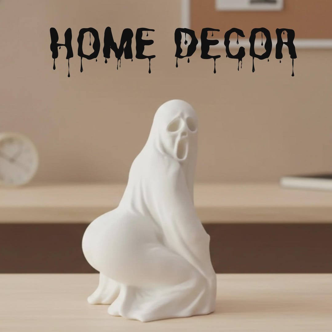 Screaming Ghost Figurine STL | High Detail Spooky Ghost 3D Model ...