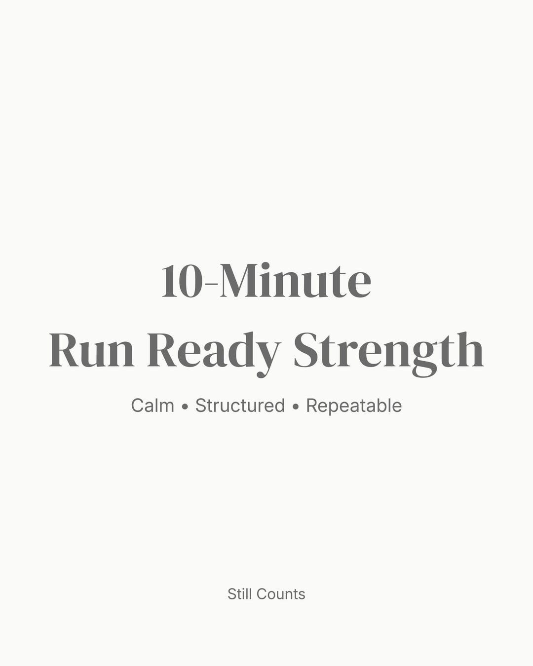 10-minute Run-ready Strength | Prepare Your Body | Digital Download - Etsy