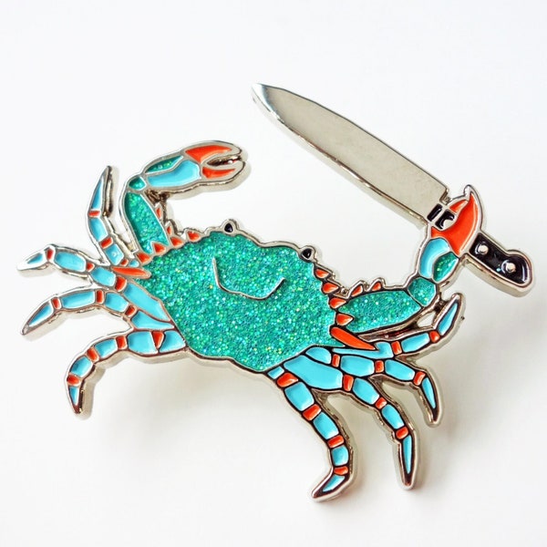Crab Pin - Etsy