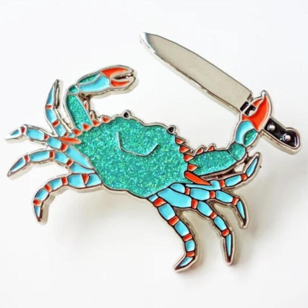 Crab Pin - Etsy