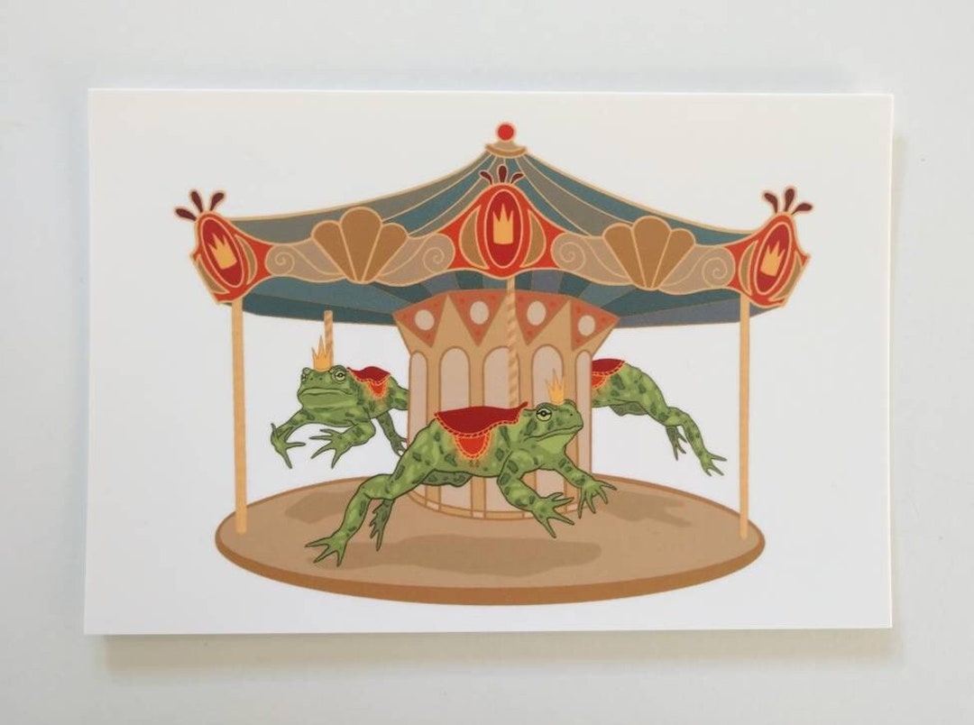 Toad Carousel Print 4 X 6 - Etsy