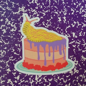 Slug Cake Die-cut Sticker - Etsy