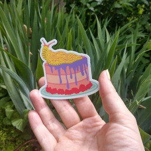 Slug Cake Die-cut Sticker - Etsy