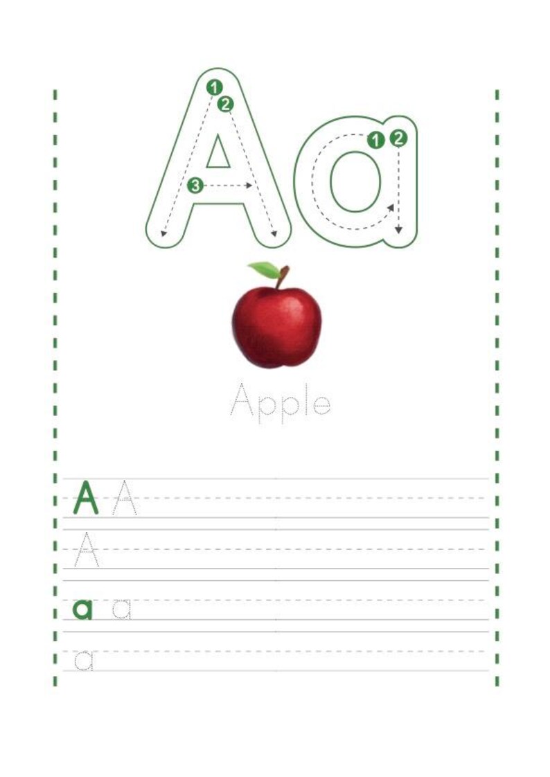 Alphabet Tracing Worksheet for Preschool, Uppercase and Lowercase ...