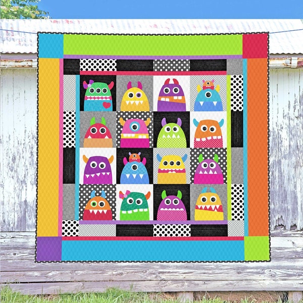 Monster Quilt - Etsy