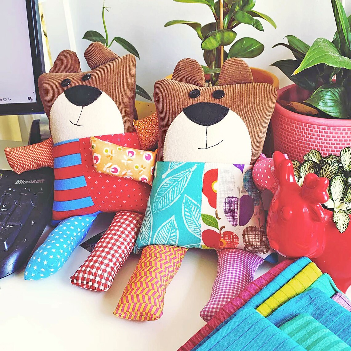 Snuggle Bears DIGITAL PDF Soft Toy Pattern Plushie | Etsy