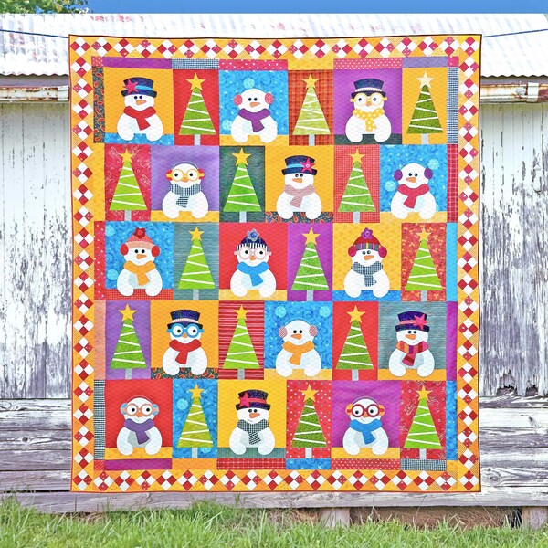 Snowman Quilt - Etsy