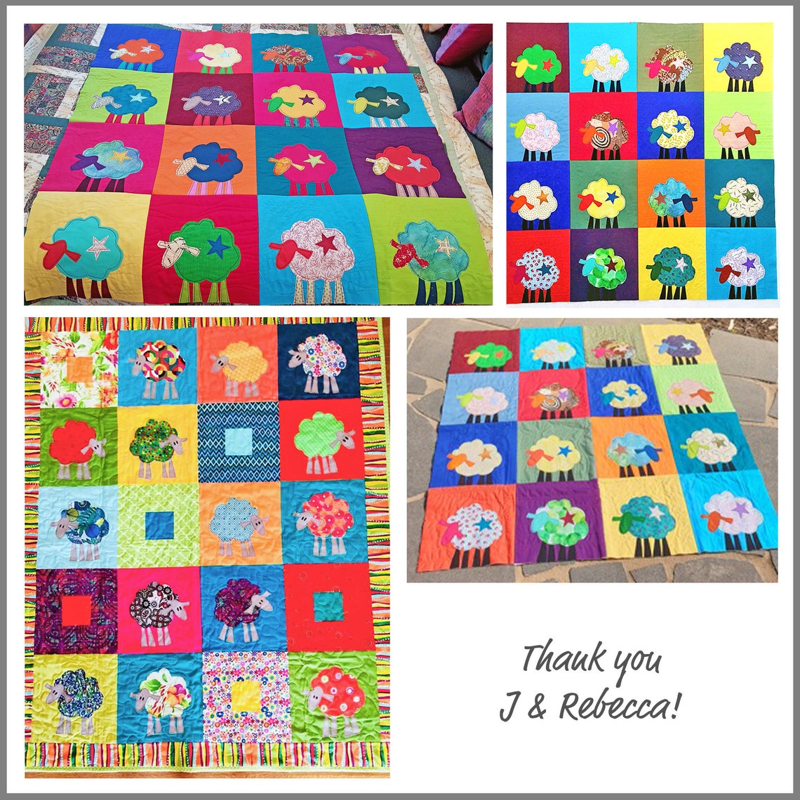 Counting Sheep DIGITAL PDF Quilt Pattern Applique Quilt - Etsy