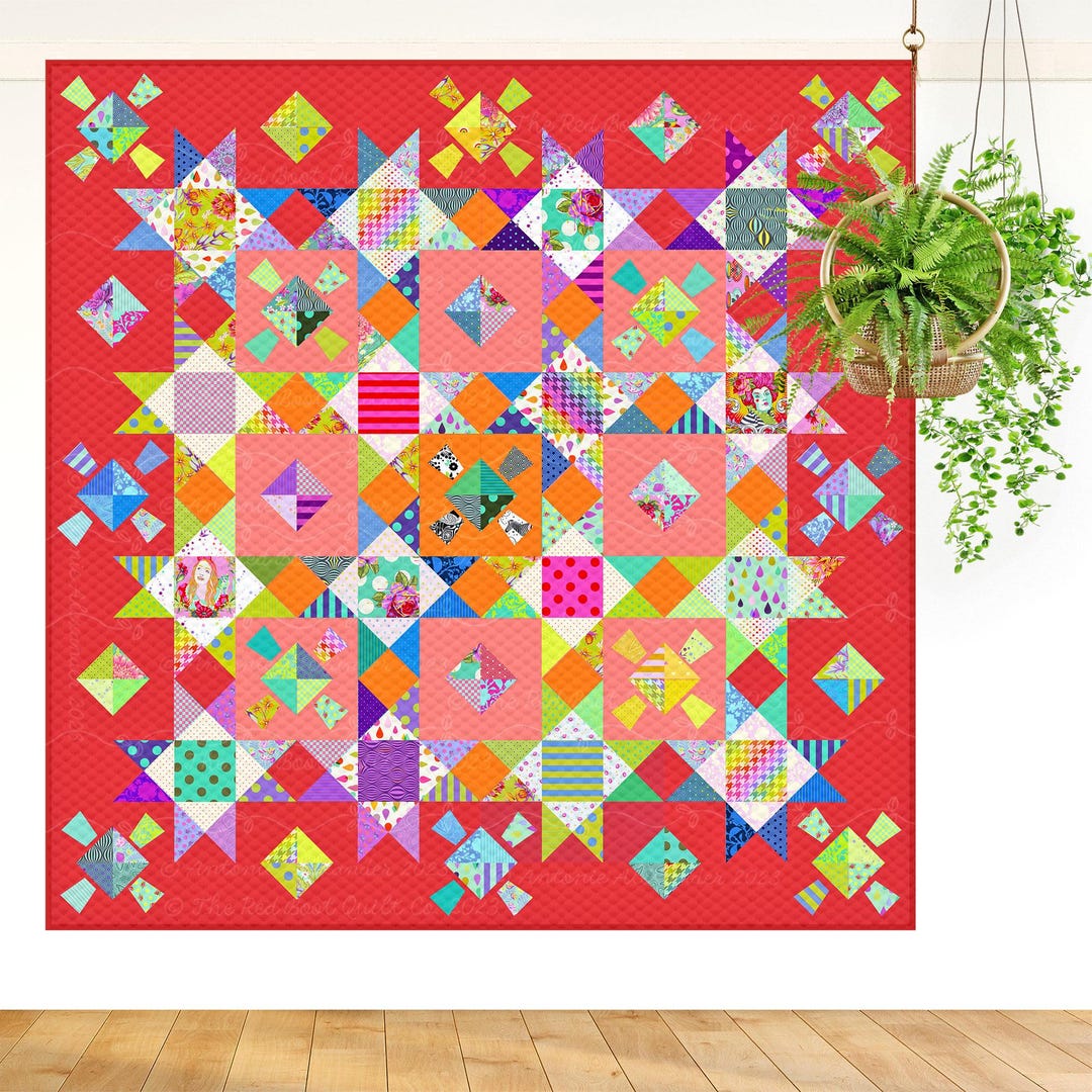 Spring Fling: Modern Applique Quilt Pattern (digital Download) - Etsy
