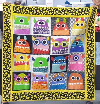 Monster Mash PRINTED Quilt Pattern Applique Quilt Patterns | Etsy