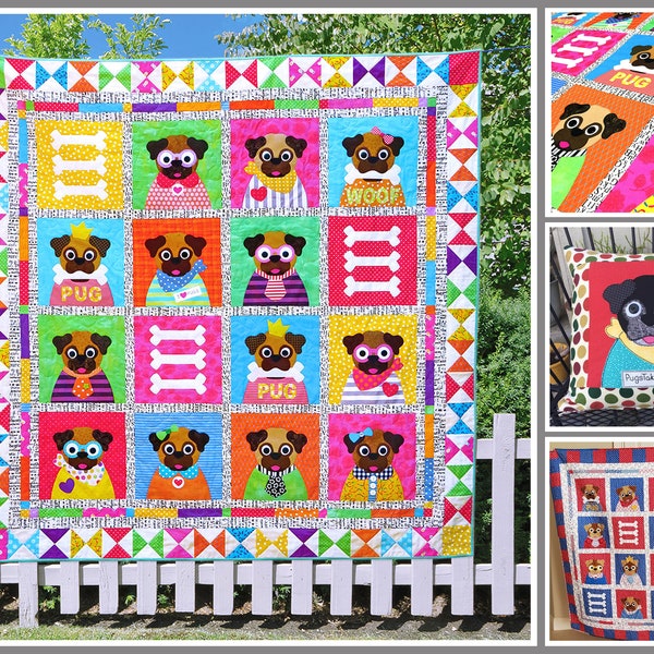 Pug Quilt - Etsy