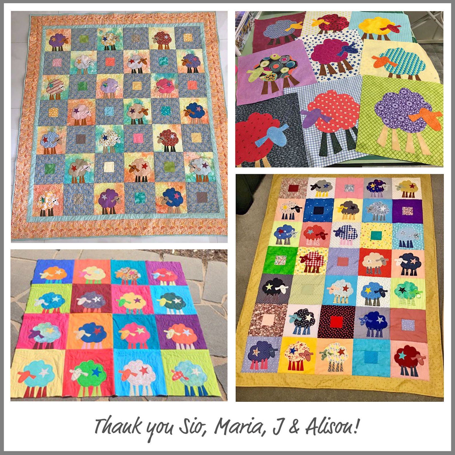 Counting Sheep DIGITAL PDF Quilt Pattern Applique Quilt - Etsy