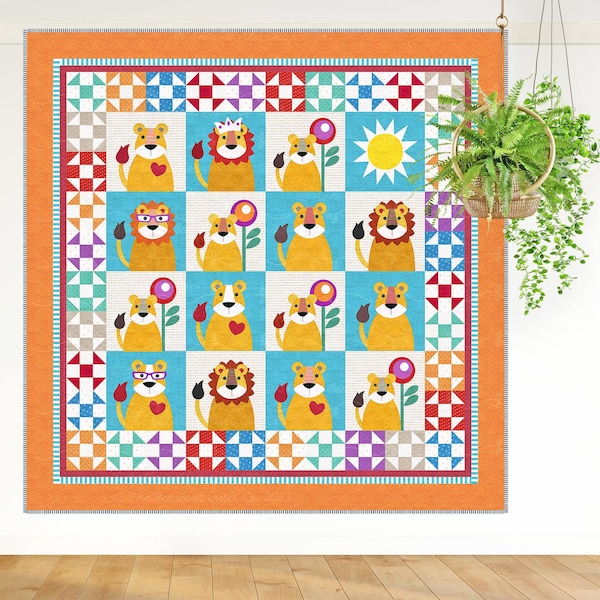 Lion Quilt Pattern - Etsy