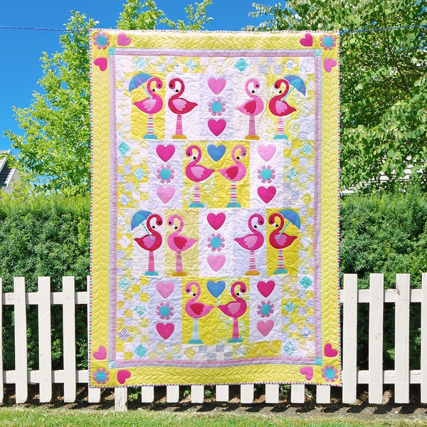 Flamingo Quilt Pattern - Etsy