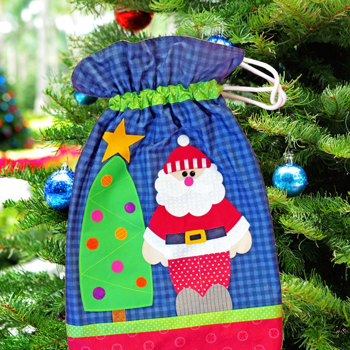 Here Comes Santa Santa Sack PDF Pattern Santa Sack Pattern - Etsy