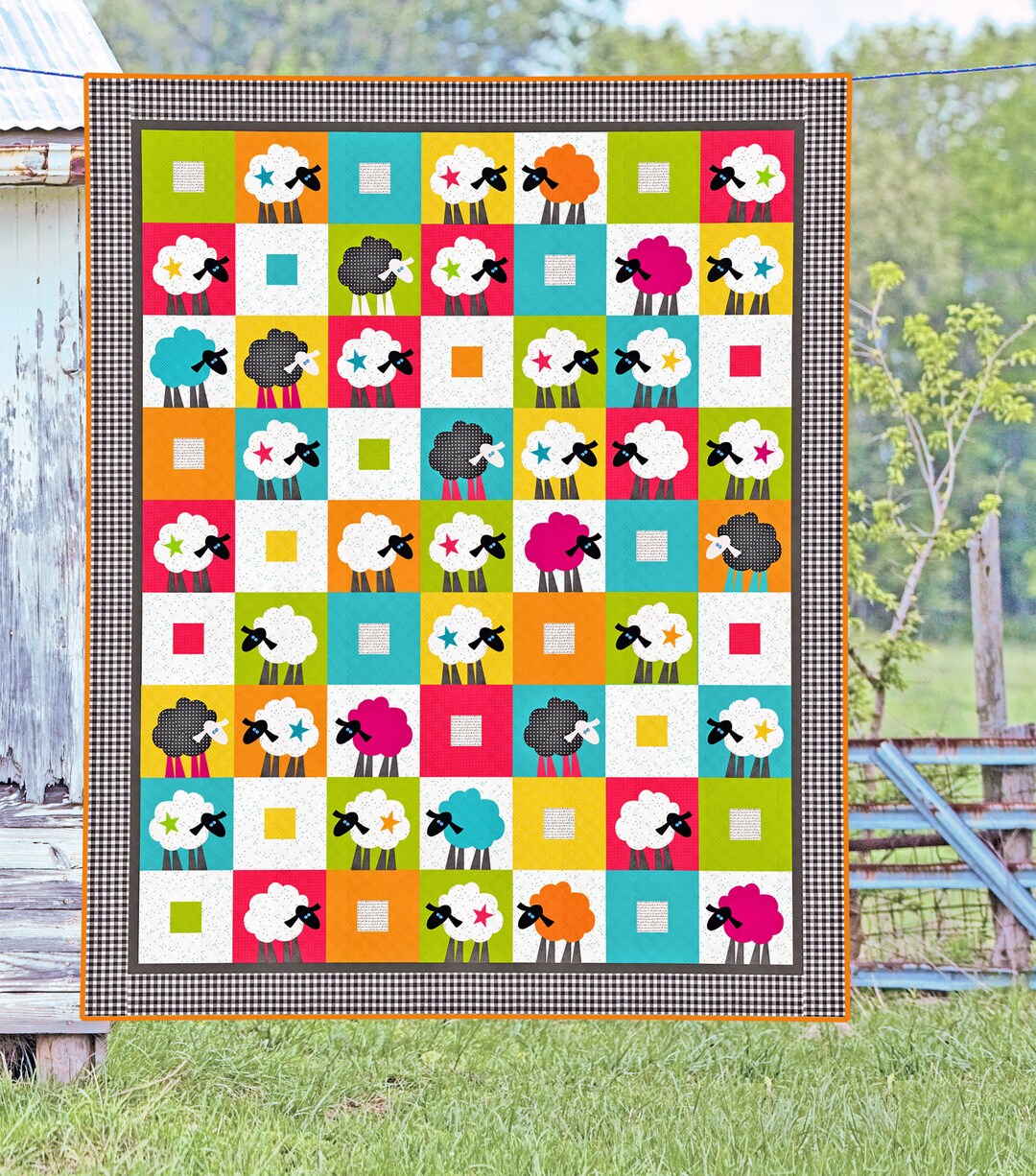 Counting Sheep DIGITAL PDF Quilt Pattern Applique Quilt - Etsy