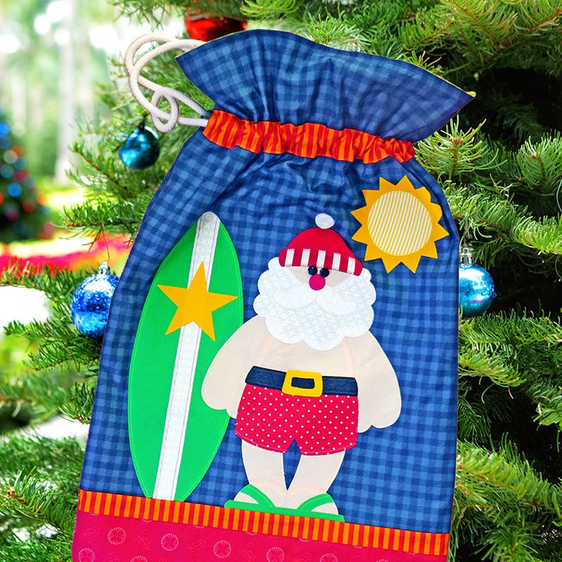 Here Comes Santa Santa Sack PDF Pattern Santa Sack Pattern - Etsy