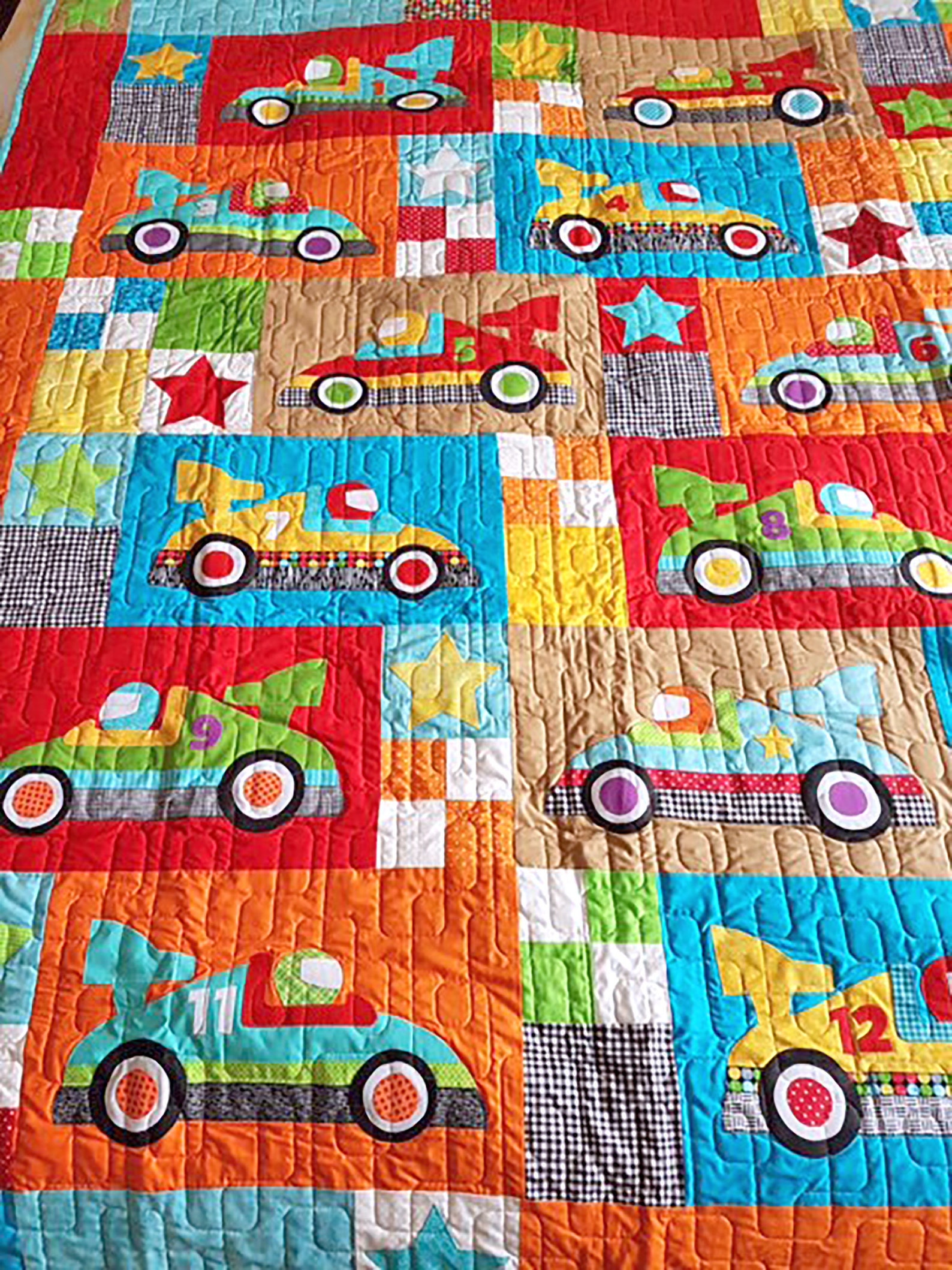 Speed Racers PRINTED Quilt Pattern Applique Quilt Patterns - Etsy