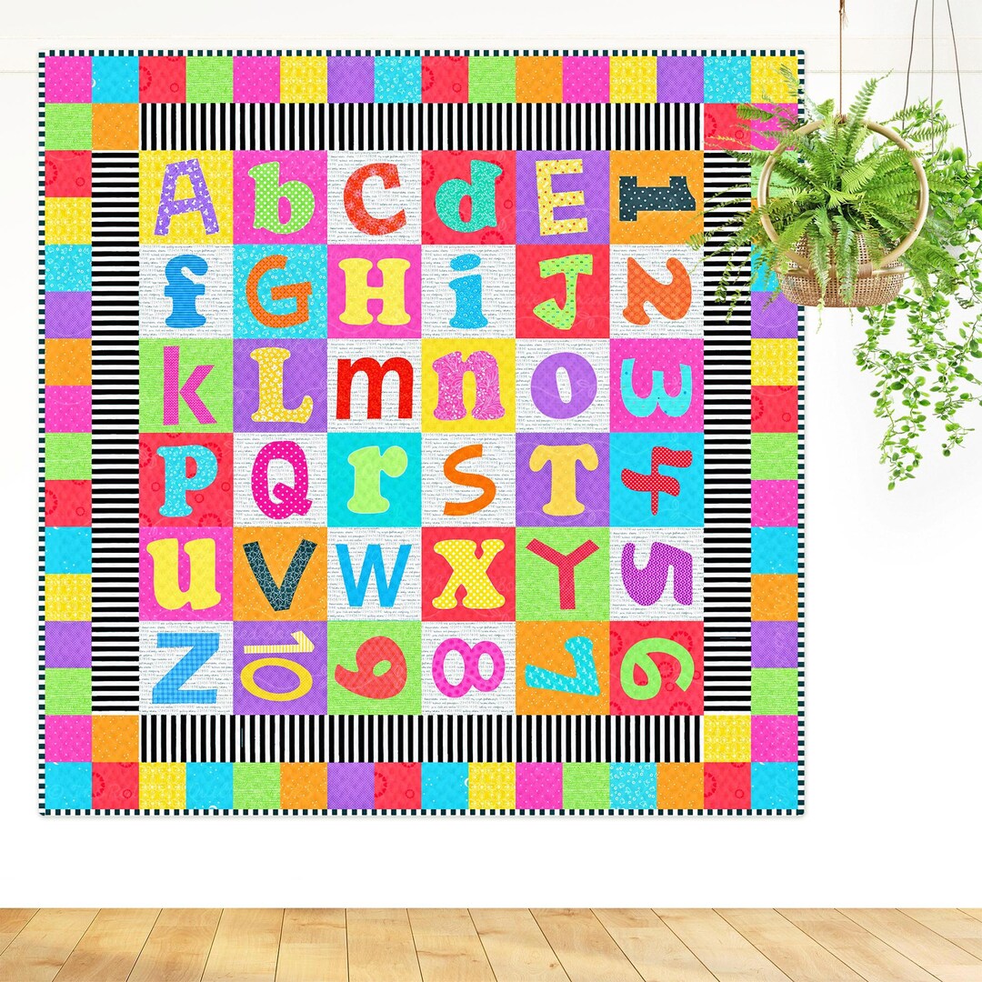 Scrappy Alphabet Bundle DIGITAL PDF Quilt Pattern Applique Quilt ...