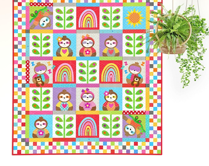 Sloth PDF Applique Quilt Block Pattern - Etsy Canada