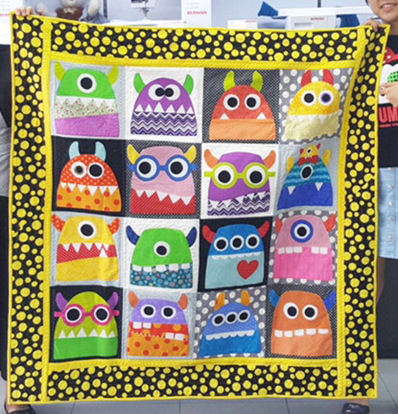 Monster Mash DIGITAL PDF Quilt Pattern Applique Quilt - Etsy Canada