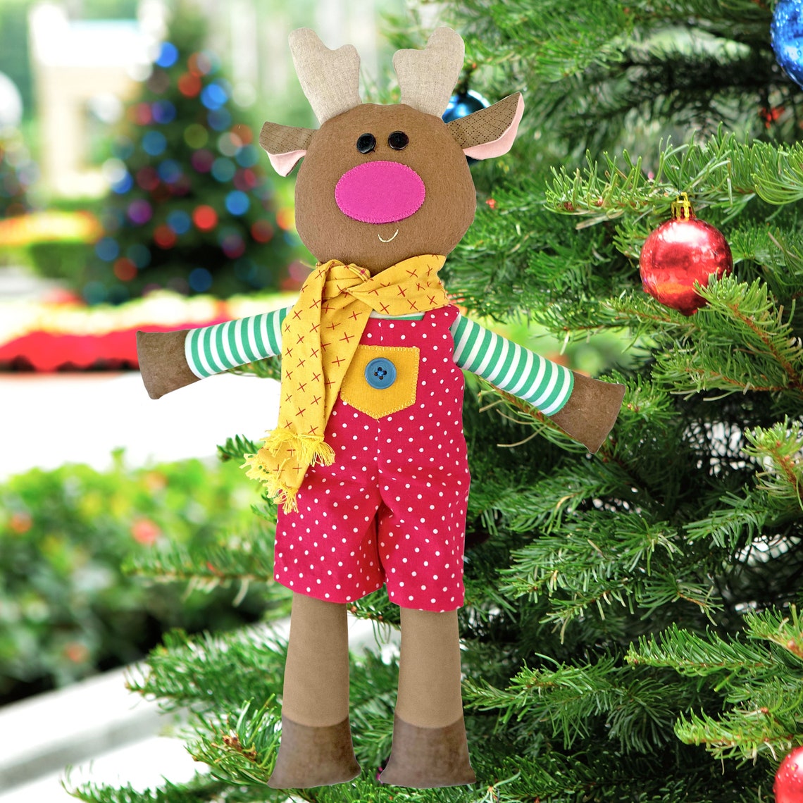 Robin the Reindeer DIGITAL PDF Soft Toy Pattern Plushie - Etsy