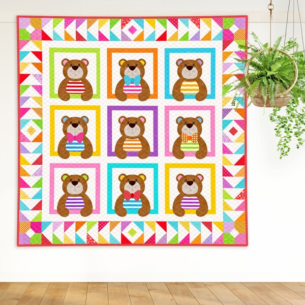 Quilt Teddy Bear - Etsy