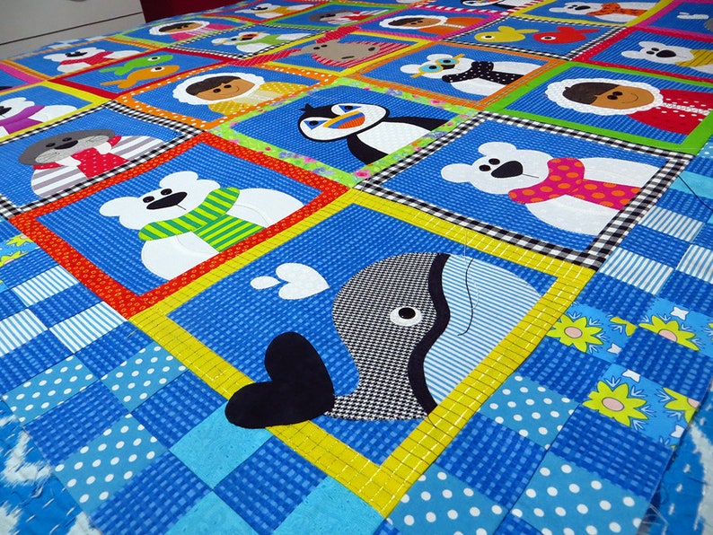 Fun At The North Pole Pdf Quilt Pattern Quilt Patterns Etsy