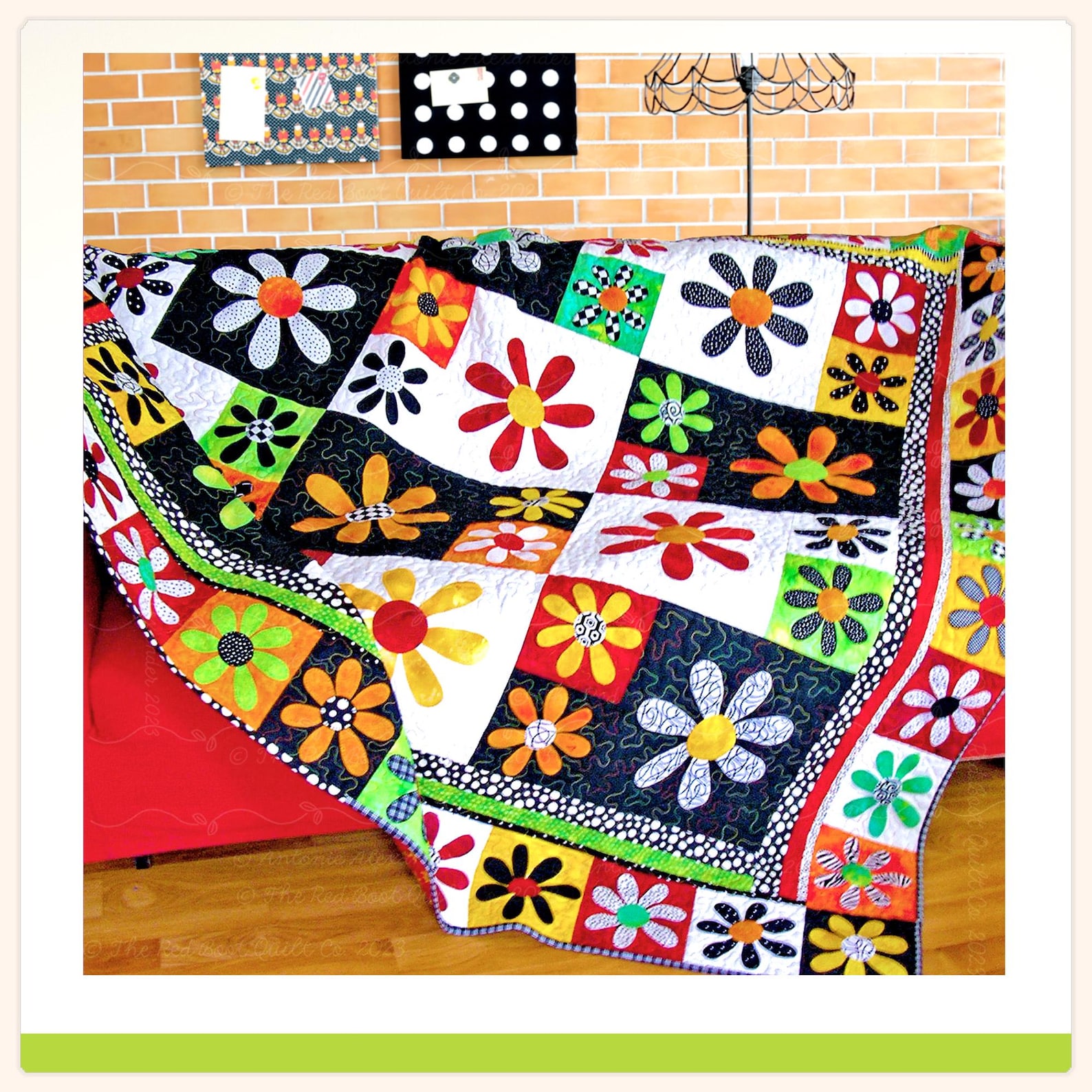 Candy Blossoms: Floral Applique Quilt Pattern (PDF) - Etsy