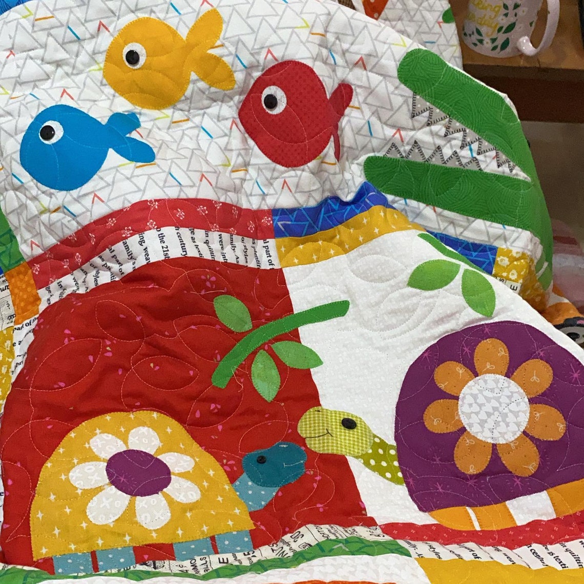 Who's at the Zoo PRINTED Quilt Pattern Applique Quilt - Etsy